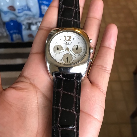 Accessories | Magna Mens Watch Leather Strap | Poshmark